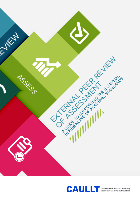 (PDF) External Peer Review of Assessment: A Guide to Supporting the ...