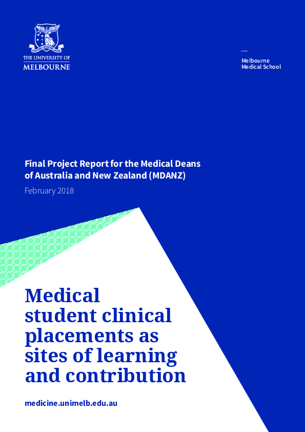 (PDF) Medical student clinical placements as sites of learning and ...