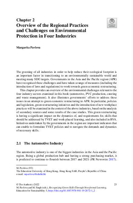 (PDF) Overview of the Regional Practices and Challenges on ...