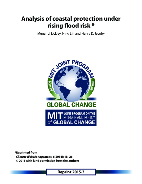 (PDF) Analysis of coastal protection under rising flood risk