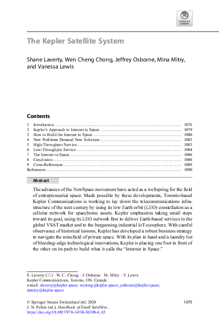 (PDF) The Kepler Satellite System