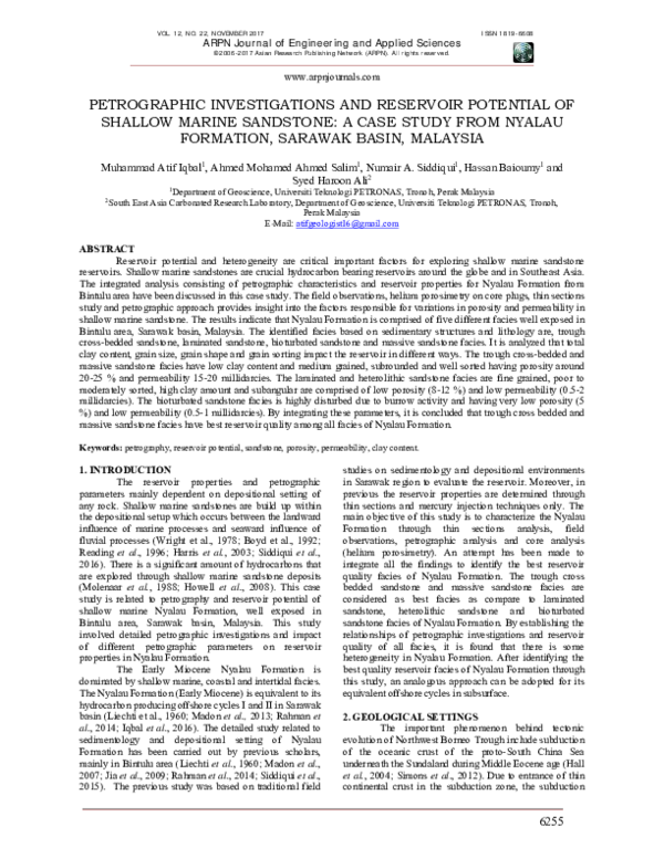 (PDF) Petrographic Investigations and Reservoir Potential of Shallow ...