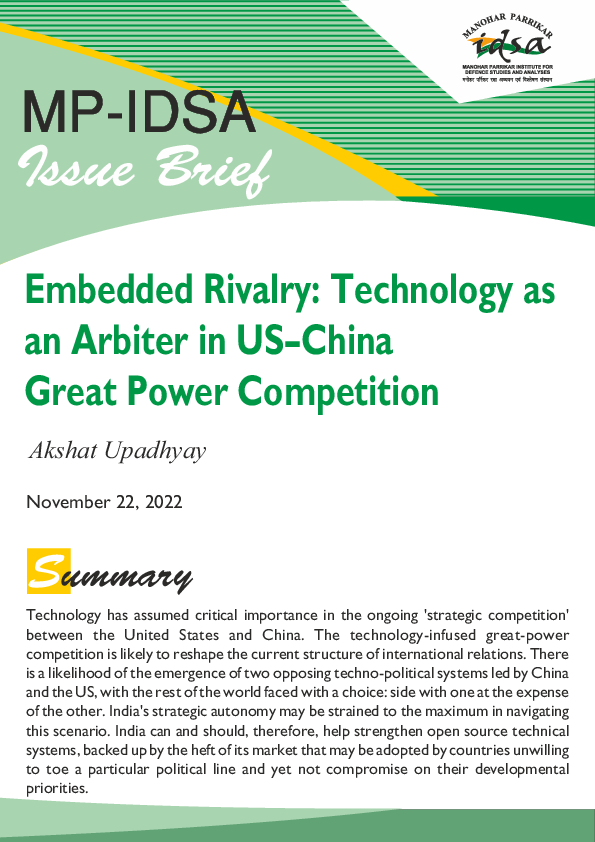 (PDF) Embedded Rivalry: Technology as an Arbiter in US-China Great ...