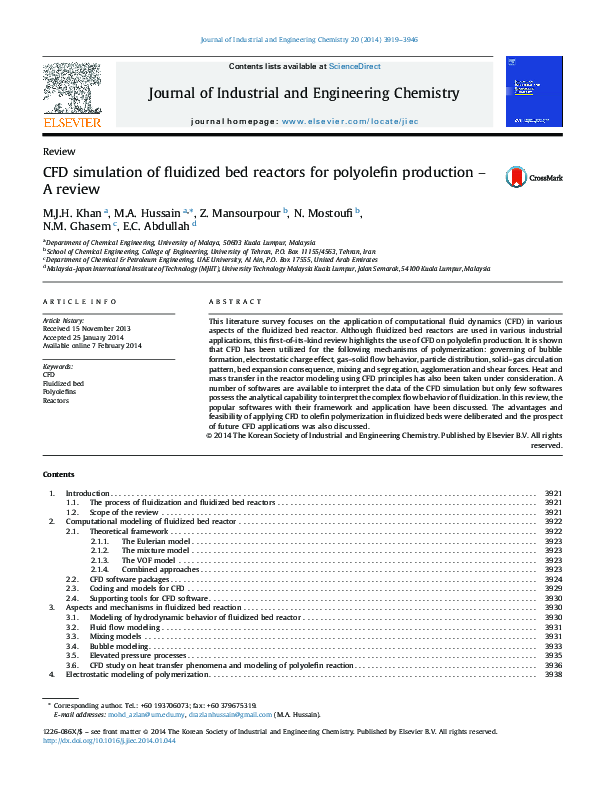 (PDF) CFD in Fluidized Bed Reactors for Polyolefin Production