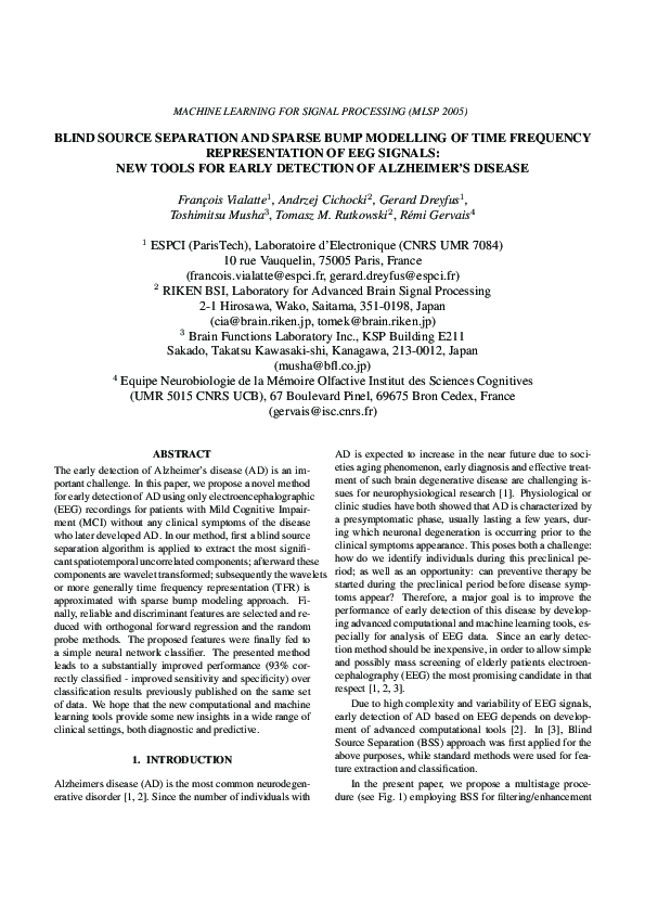 (PDF) Blind source separation and sparse bump modelling of time frequency representation of EEG ...