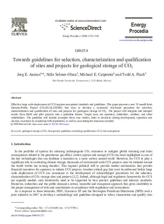(PDF) Towards guidelines for selection, characterization and ...