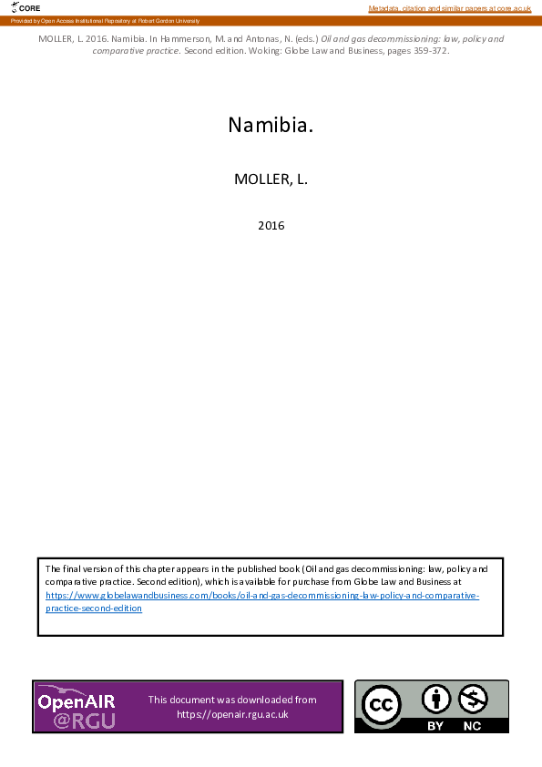 (PDF) Namibia