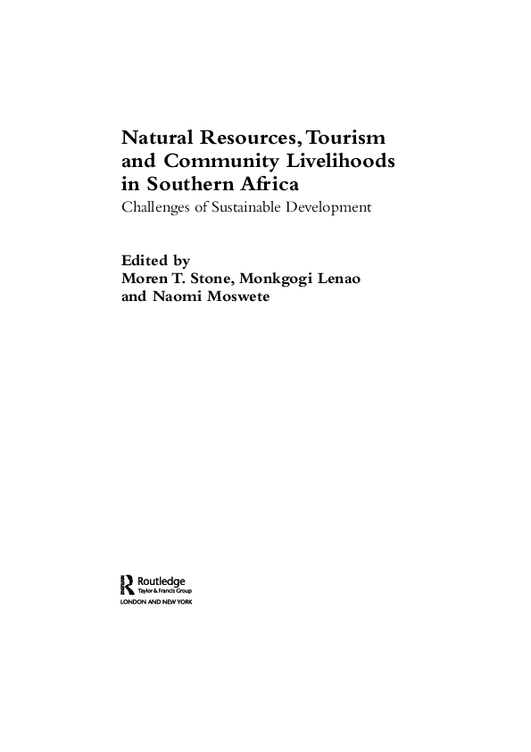 (PDF) Natural Resources, Tourism and Community Livelihoods in Southern ...