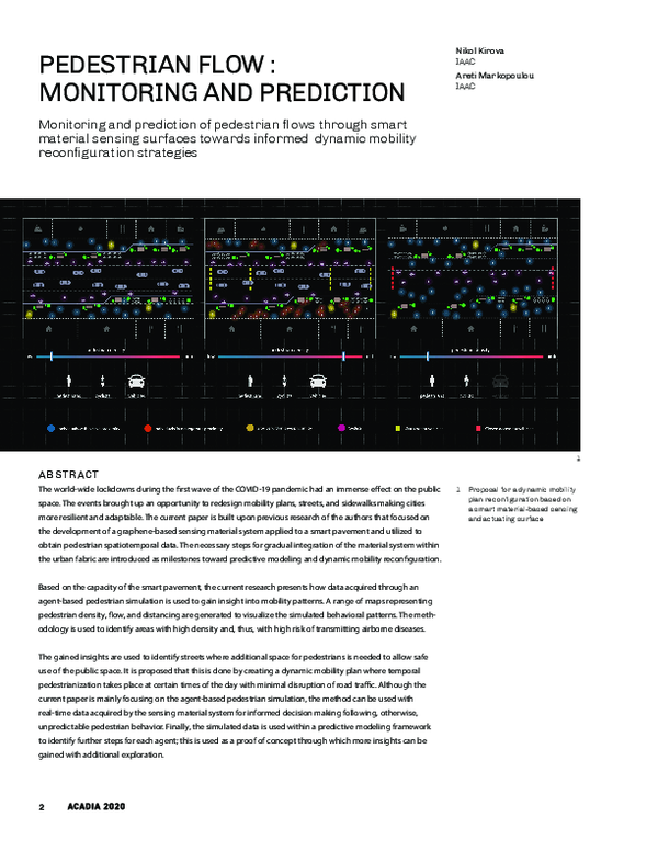 (PDF) Pedestrian Flow: Monitoring and Prediction