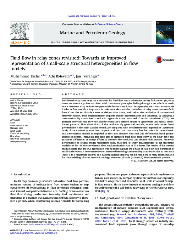 (PDF) Fluid flow in relay zones revisited: Towards an improved ...