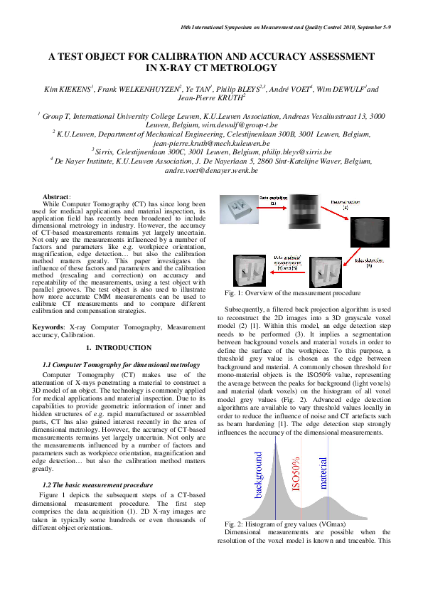 (PDF) A test object with parallel grooves for calibration and accuracy ...