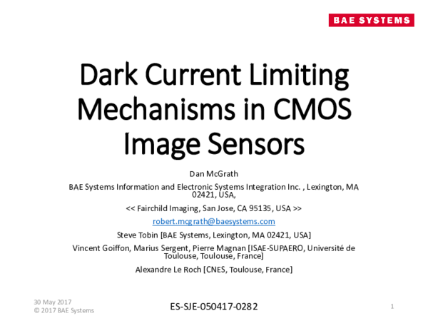 (PDF) Dark Current Limiting Mechanisms in CMOS Image Sensors