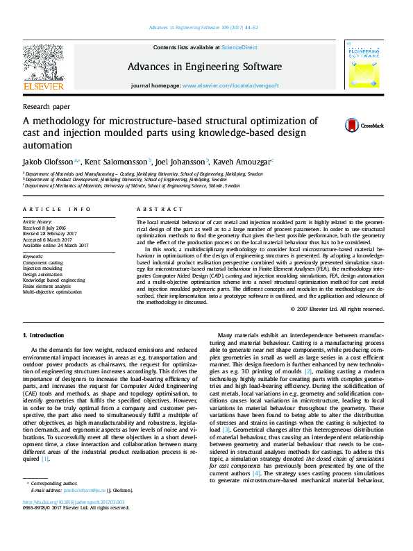 (PDF) A methodology for microstructure-based structural optimization of cast and injection ...