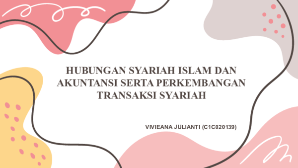 (PPT) PPT Akuntansi Syariah Hubungan Syariah Islam dan Akuntansi Serta ...
