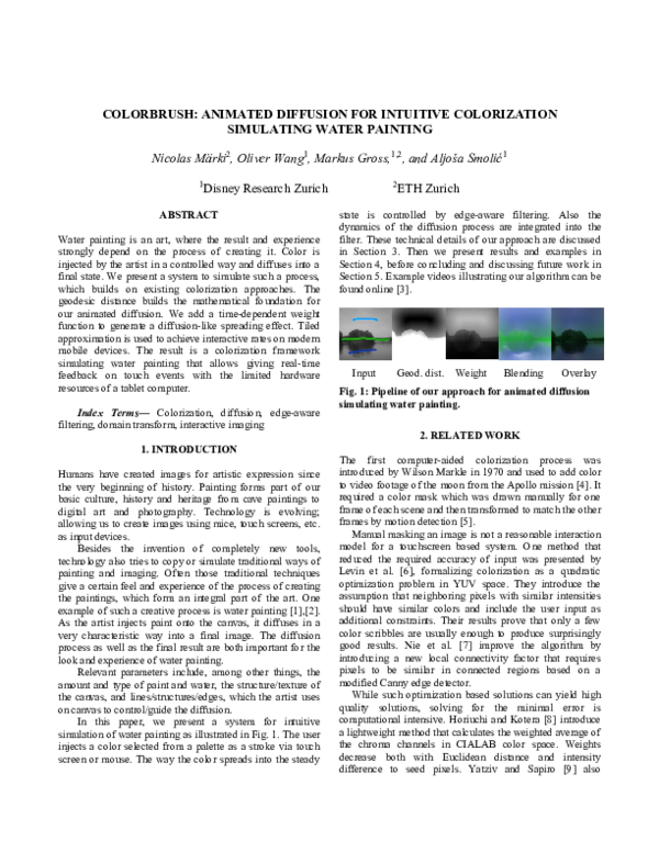 (PDF) ColorBrush: Animated diffusion for intuitive colorization ...