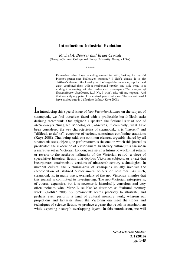 (PDF) Introduction: Industrial Evolution