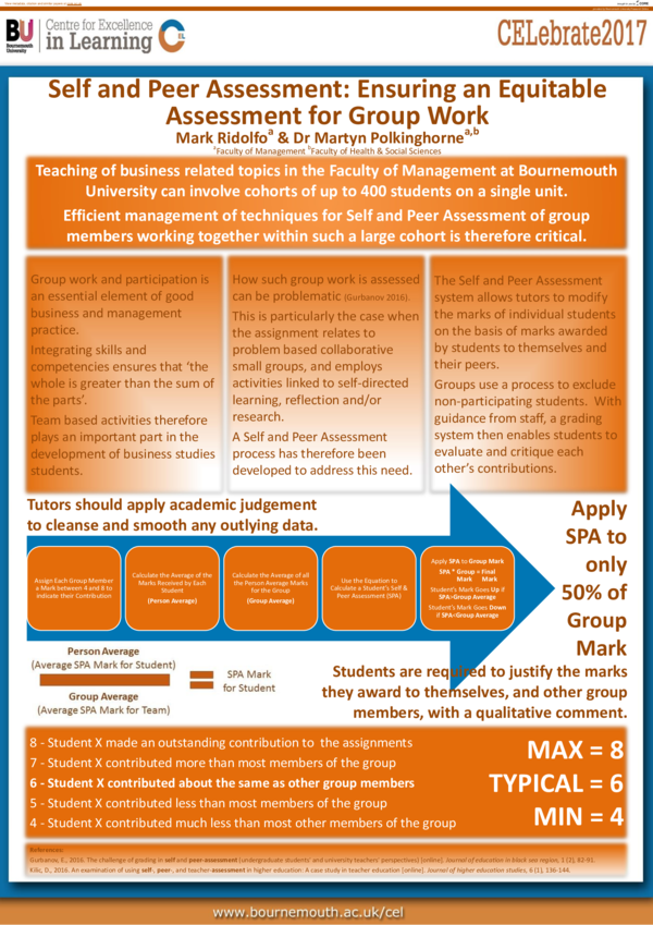 (PDF) Self and Peer Assessment: Ensuring an Equitable Assessment for ...