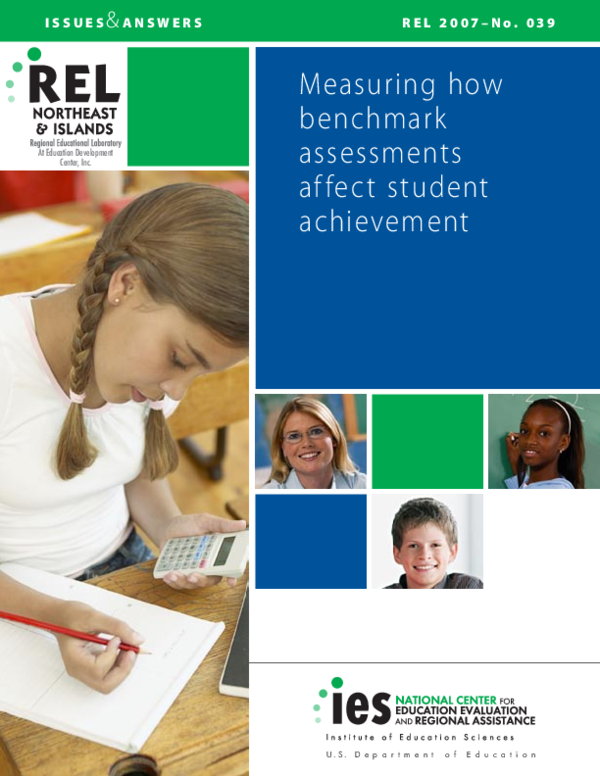 (PDF) Measuring how benchmark assessments affect student achievement