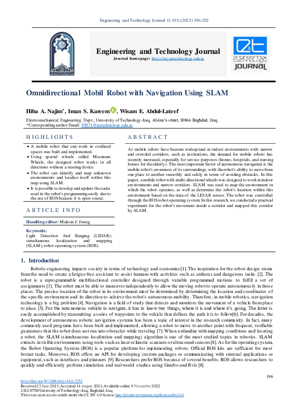 (PDF) Engineering and Technology Journal