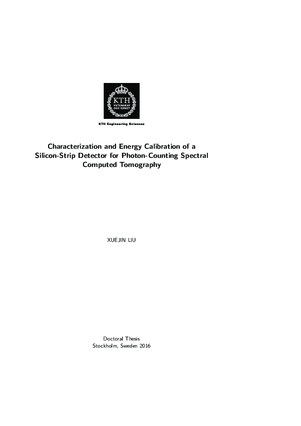 Pdf Energy Calibration Of A Silicon Strip Detector For Photon