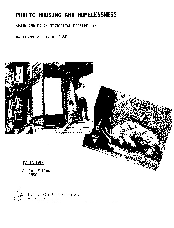 (PDF) Public Housing and Homelessness: Spain and US; An Historical ...