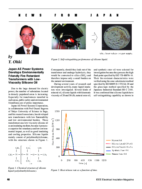 (PDF) Japan ae power systems develops environmentally friendly fire retardant transformers with ...
