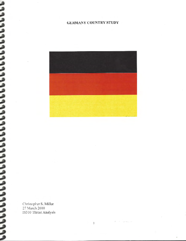 (PDF) GERMANY COUNTRY STUDY