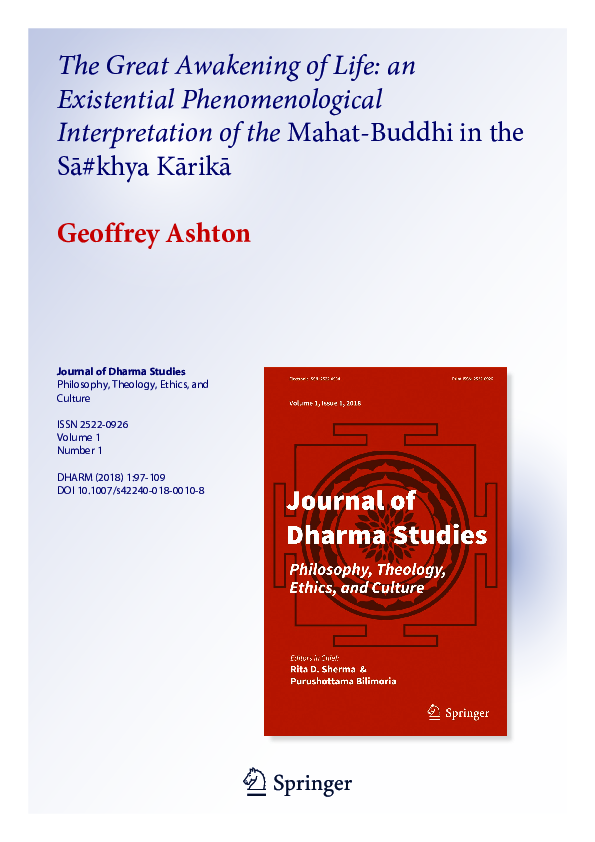 (PDF) The Great Awakening of Life: an Existential Phenomenological ...
