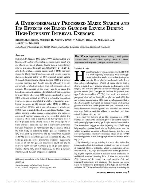 (PDF) A Hydrothermally Processed Maize Starch and its Effects on Blood ...