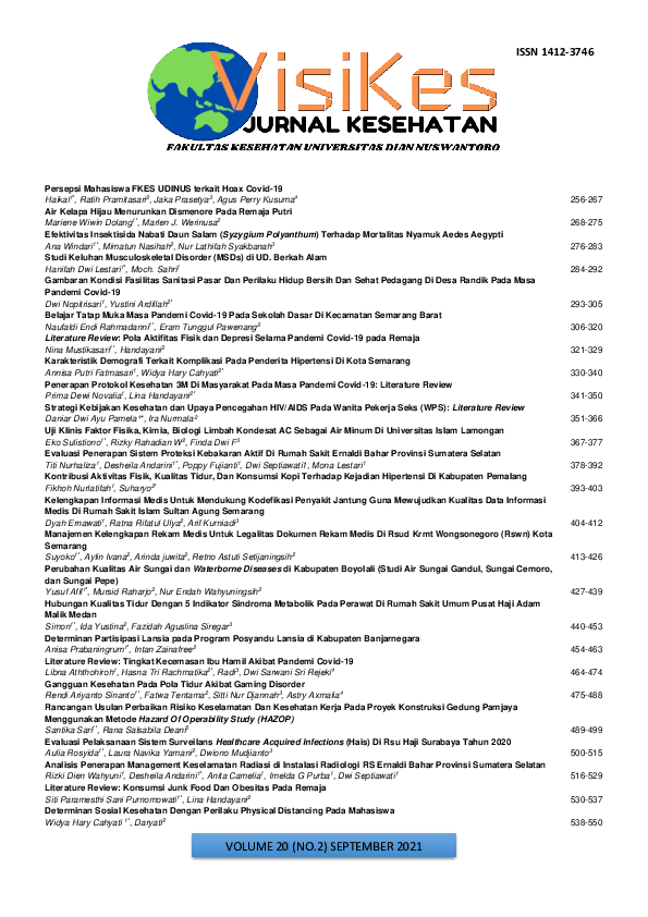 Pdf Determinan Sosial Kesehatan Dengan Perilaku Physical Distancing