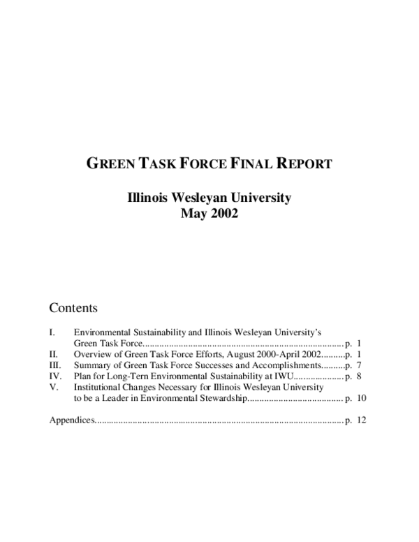 (PDF) Green Task Force Final Report