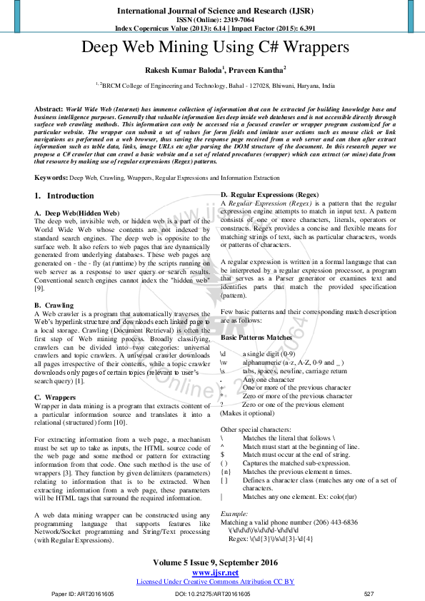 (PDF) Licensed Under Creative Commons Attribution CC BY Deep Web Mining ...