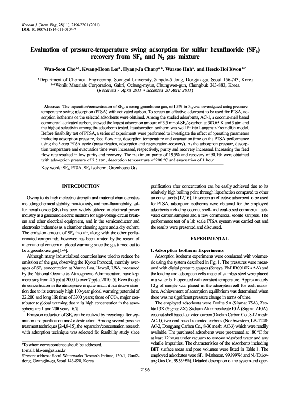 (PDF) Evaluation of pressure-temperature swing adsorption for sulfur ...