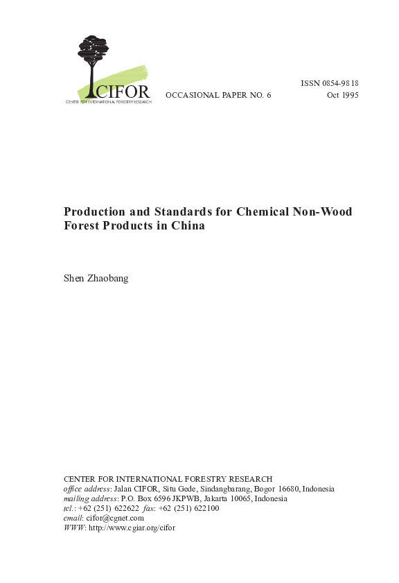 (PDF) Center For International Forestry Research