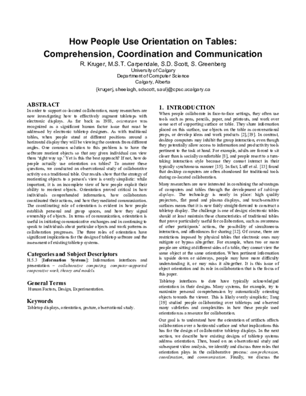 (PDF) How people use orientation on tables