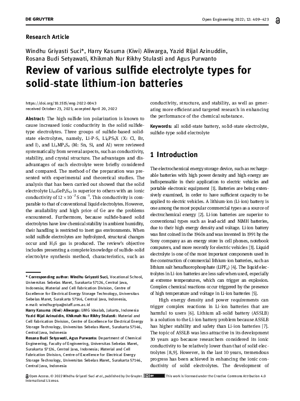 (PDF) Review of various sulfide electrolyte types for solid-state ...