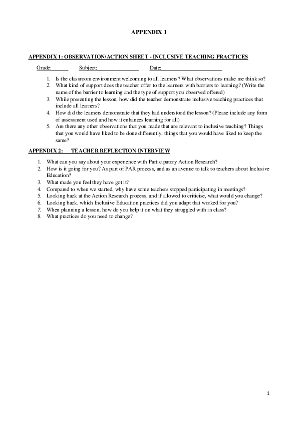 (PDF) APPENDIX_1 – Supplemental material for Participatory Action ...