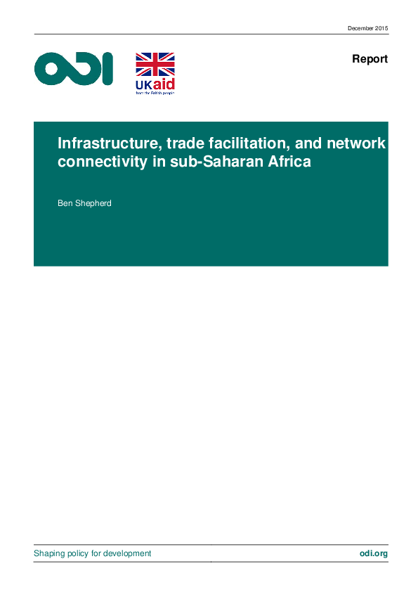 Shaping policy for development odi.org Infrastructure, trade ...