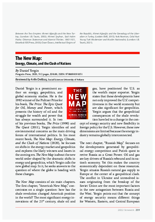 (PDF) The New Map: Energy, Climate, and the Clash of Nations