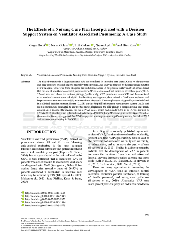 (PDF) The Effects of a Nursing Care Plan Incorporated with a Decision ...