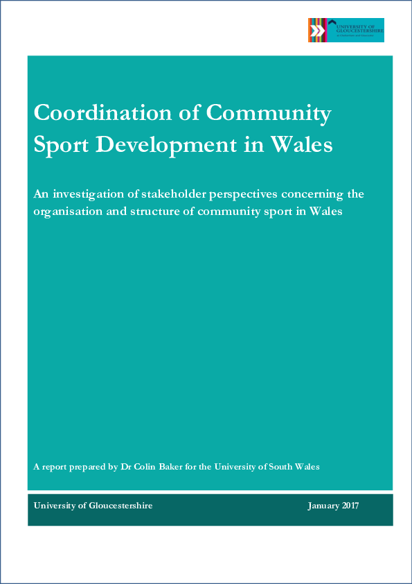 (PDF) Coordination of Community Sport Development in Wales An ...