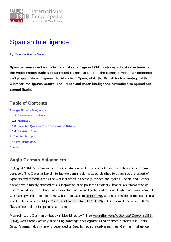 (PDF) Spanish Intelligence