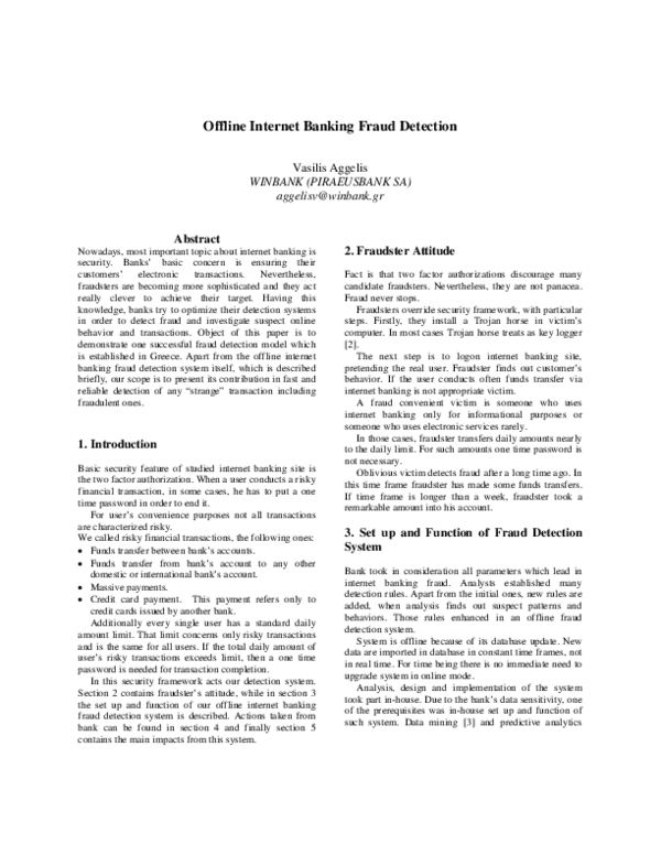 (PDF) Offline Internet Banking