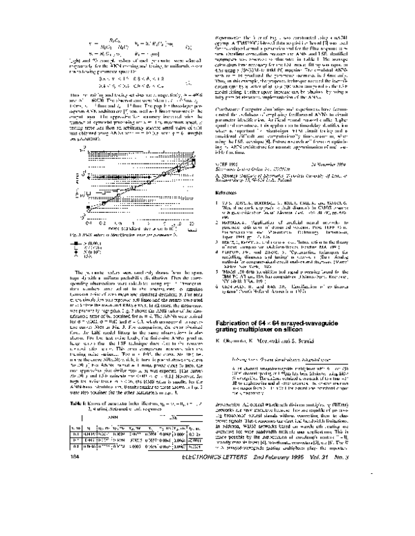 (PDF) Fabrication of 64 × 64 arrayed-waveguide grating multiplexer on silicon