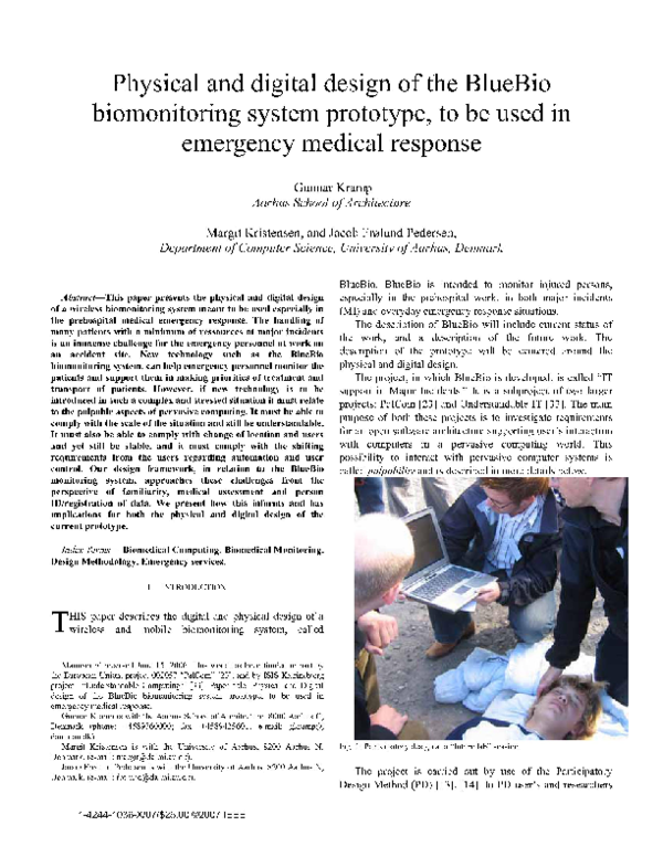 (PDF) Physical and digital design of the BlueBio biomonitoring system ...