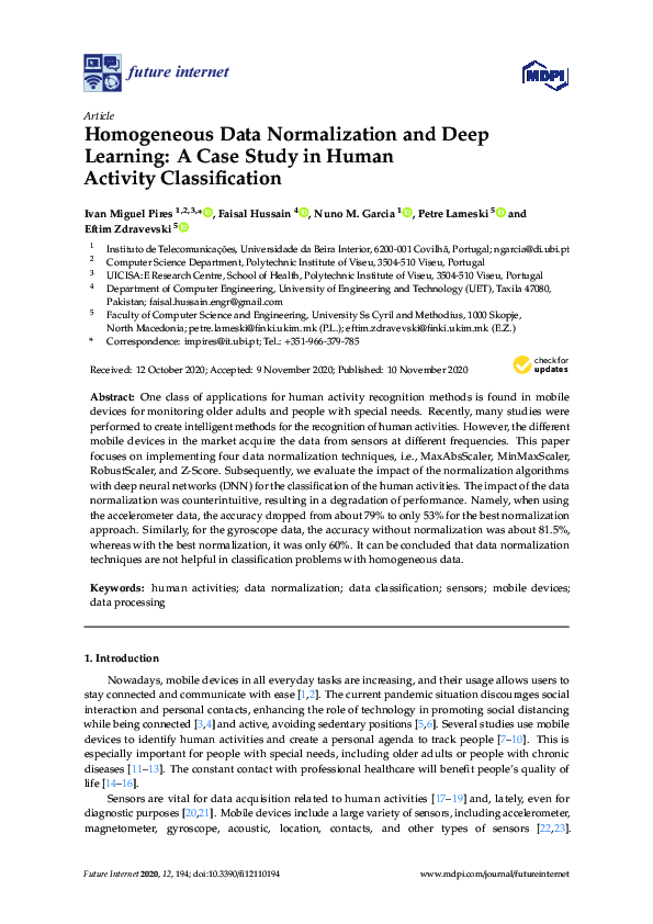 (PDF) Homogeneous Data Normalization and Deep Learning: A Case Study in ...