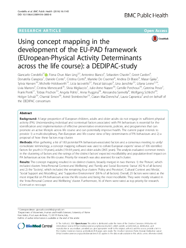 (PDF) Using concept mapping in the development of the EU-PAD framework ...