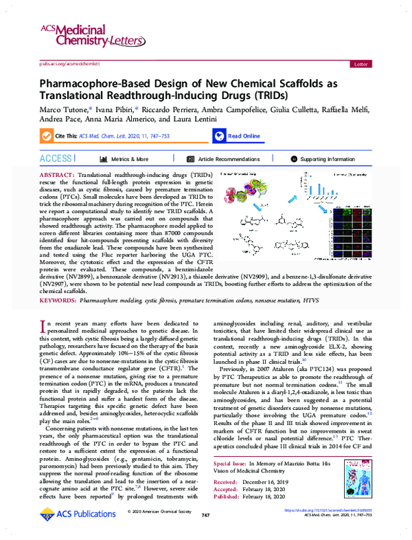 (PDF) Pharmacophore-Based Design of New Chemical Scaffolds as ...