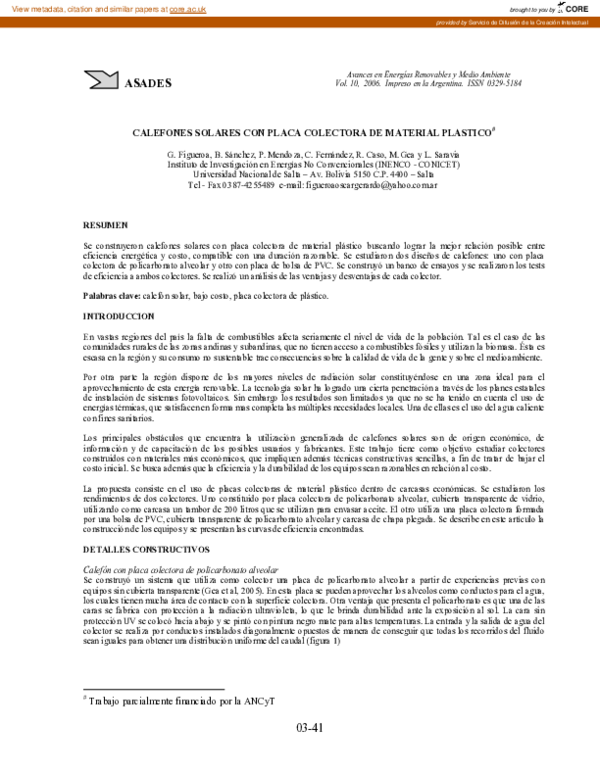(PDF) Calefones solares con placa colectora de material plástico