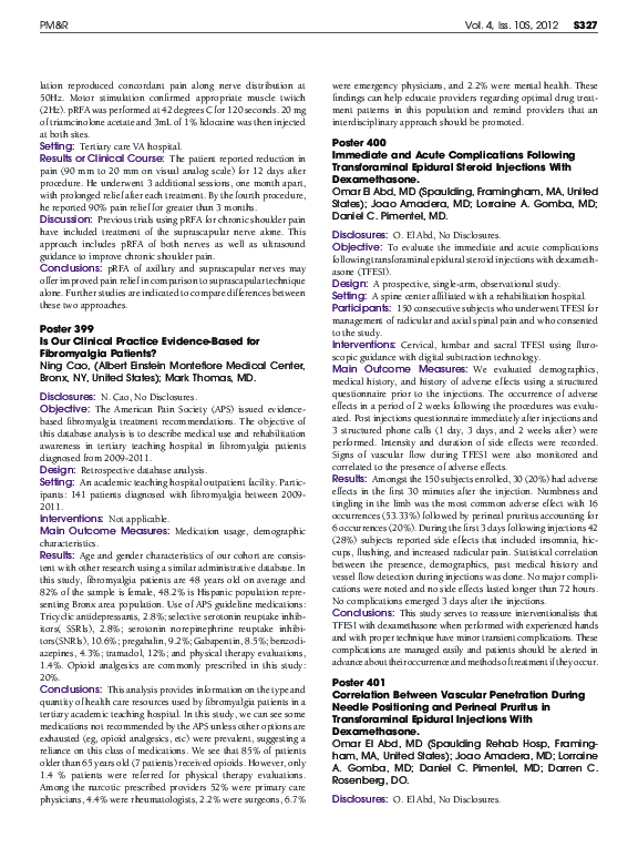 (PDF) Poster 401 Correlation Between Vascular Penetration During Needle ...
